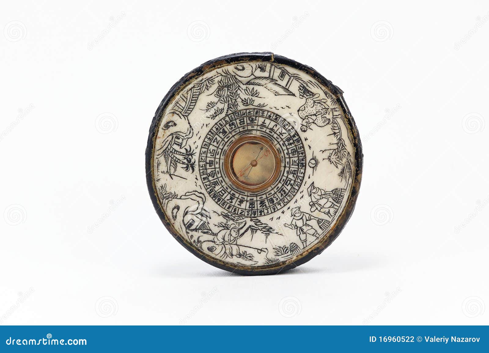 Old Chinese Compass stock photo. Image of china, asia - 16960522