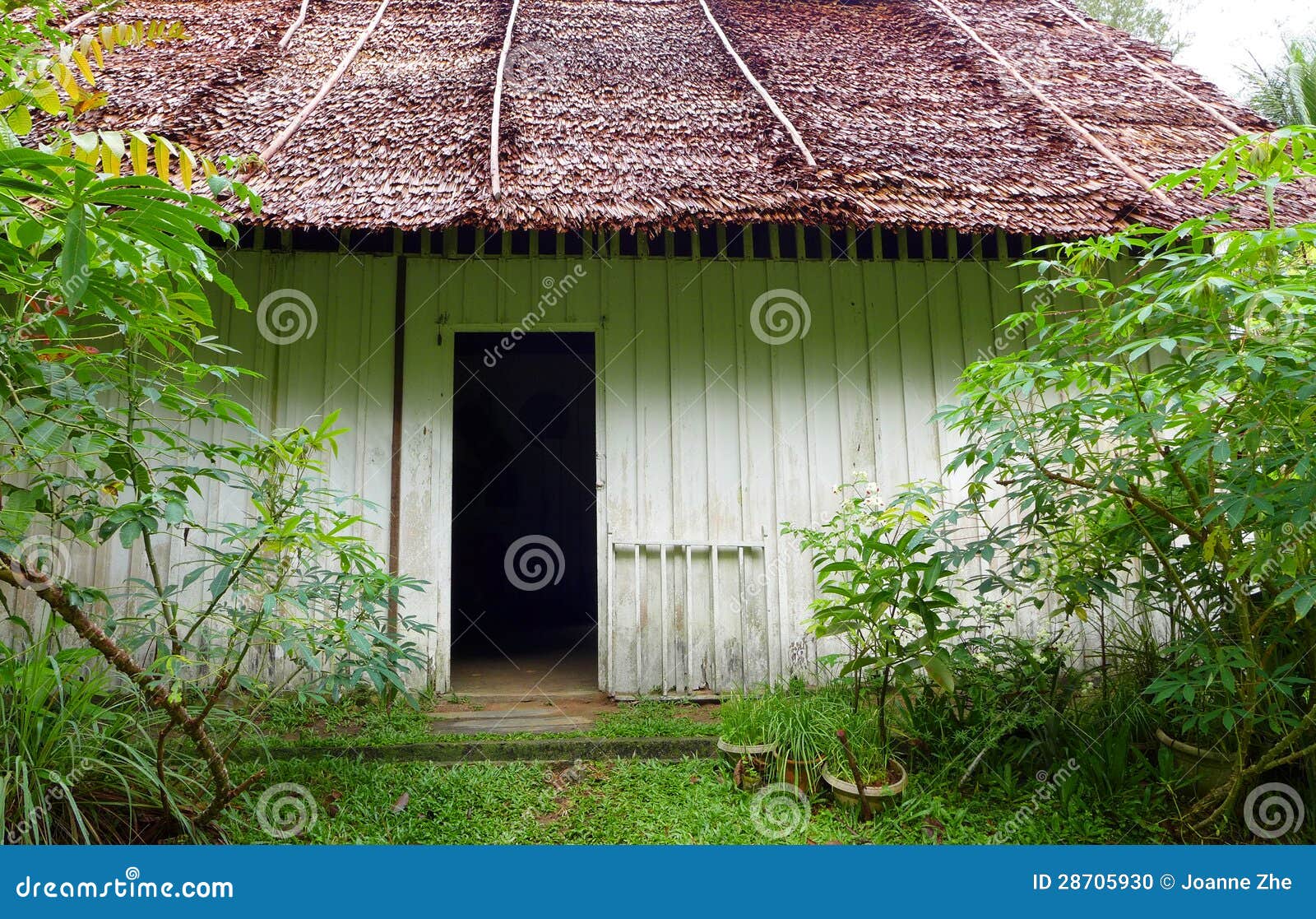 Old Chinese Farm House in Tropics Stock Photo - Image of cottages ...