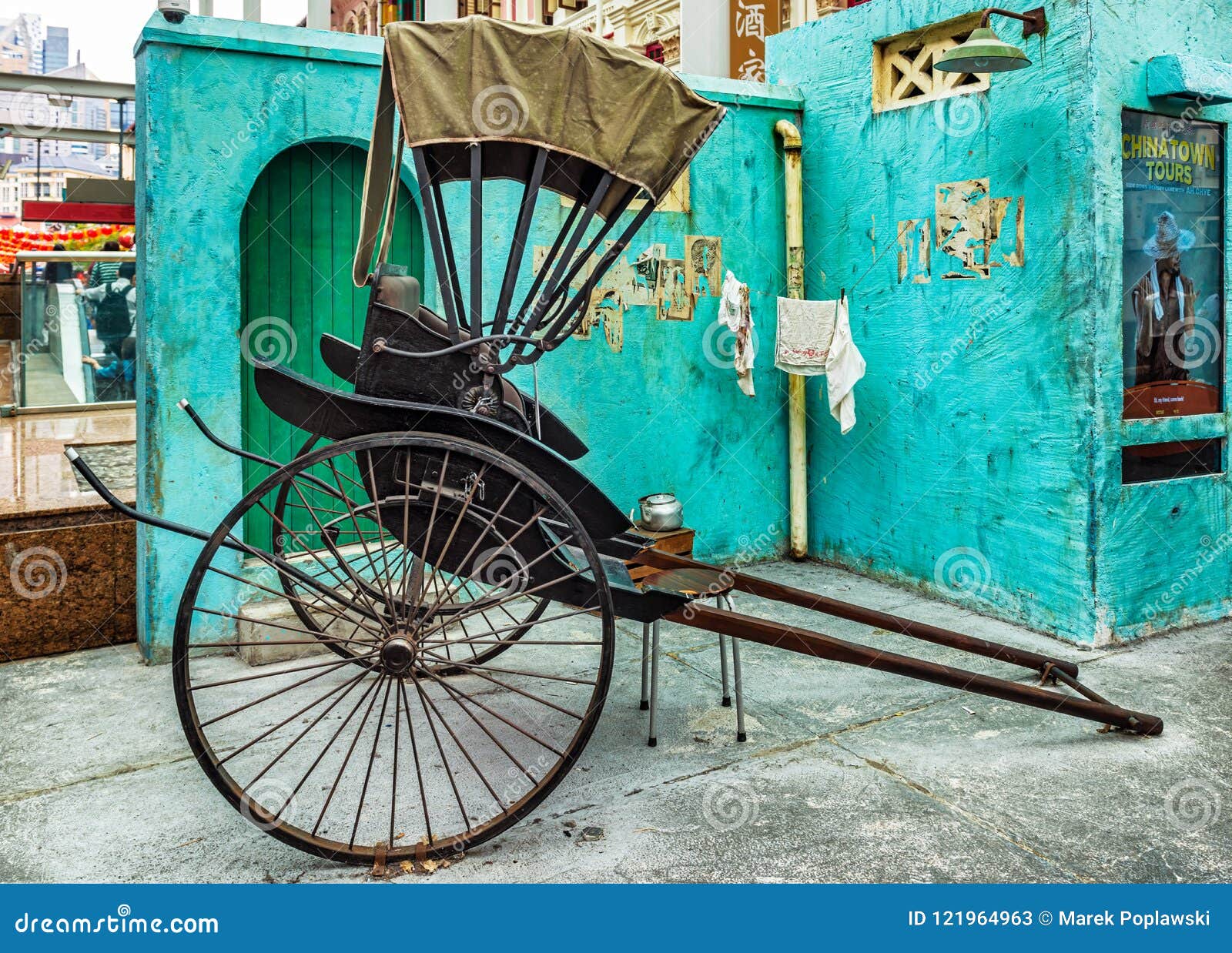 Antique Rickshaw And Tricycle In The Vintage Warehouse Gallery ...