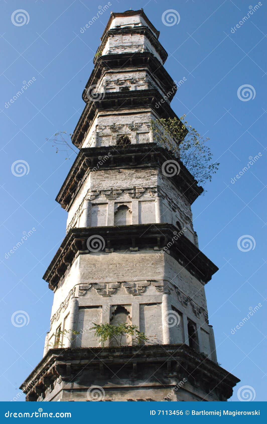 Old Chinese tower stock photo. Image of shaoxing, watchtower - 7113456