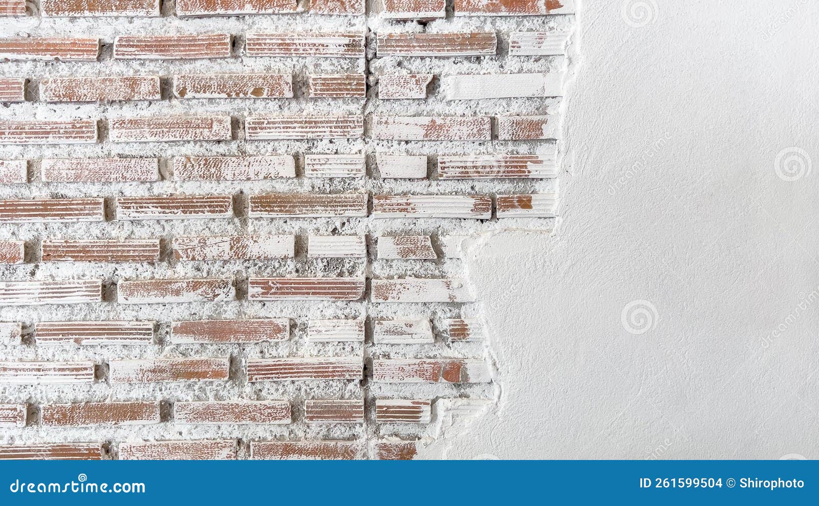 Old Chipped White Brick Wall Texture Stock Photo - Image of plaster ...