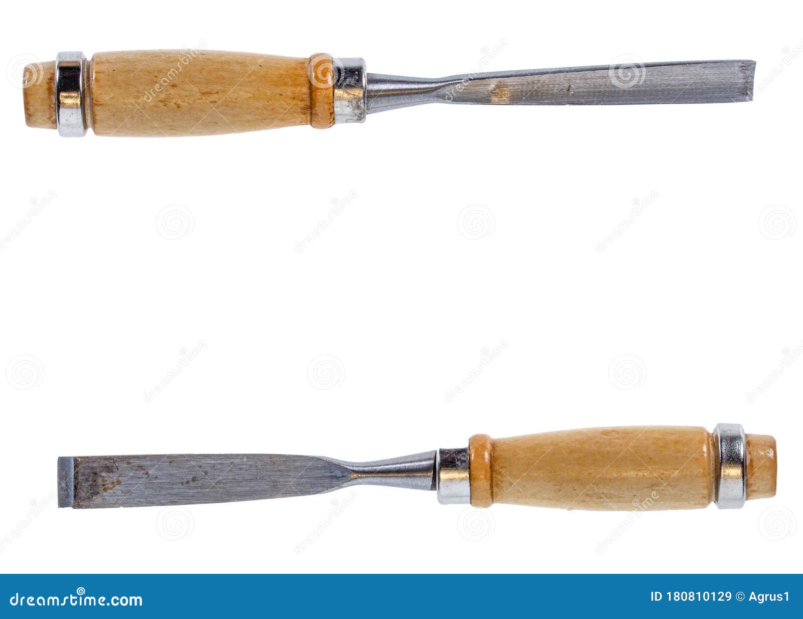 Old Chisel on White Background Stock Image - Image of isolated, white ...