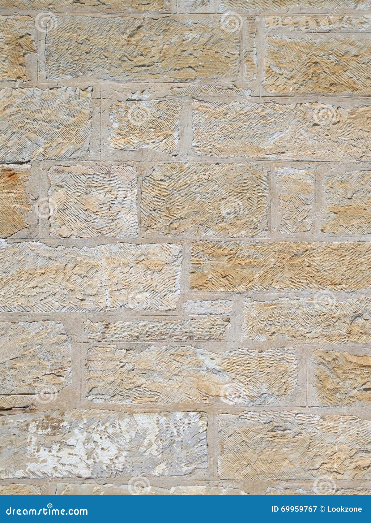 Old Chisel Textured Stone Wall. Stock Image - Image of cement, gritty ...
