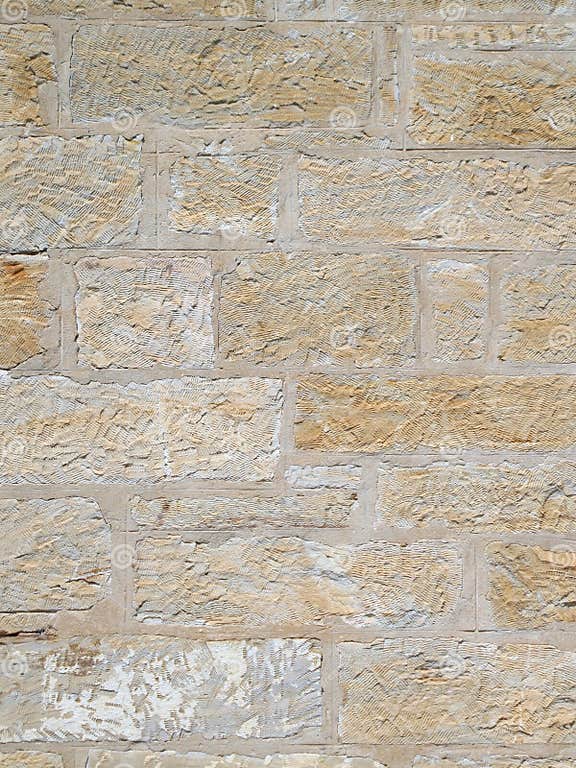 Old Chisel Textured Stone Wall. Stock Image - Image of cement, gritty ...