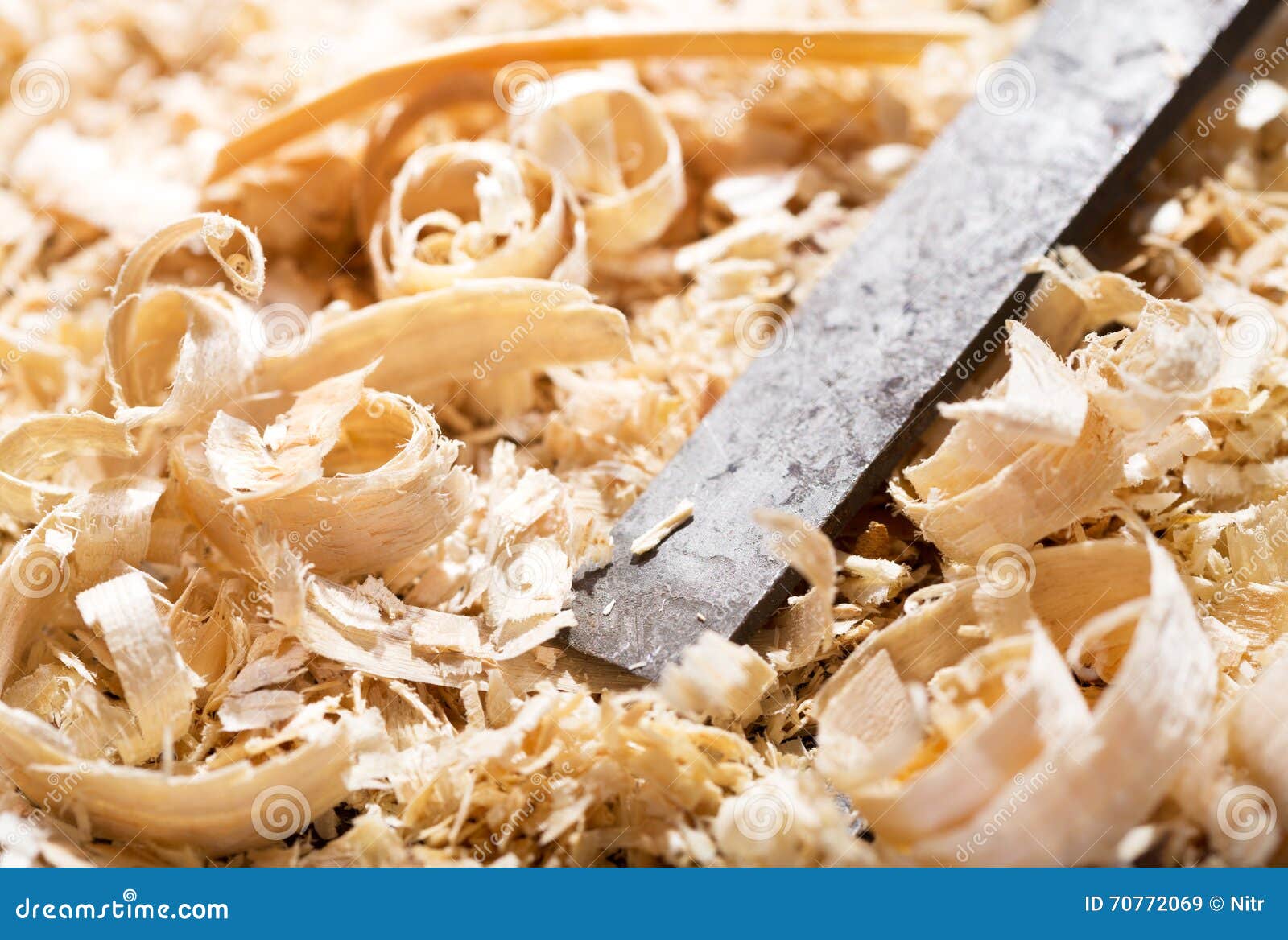 Old Chisel and Wood Shavings Stock Image - Image of rough, handmade ...