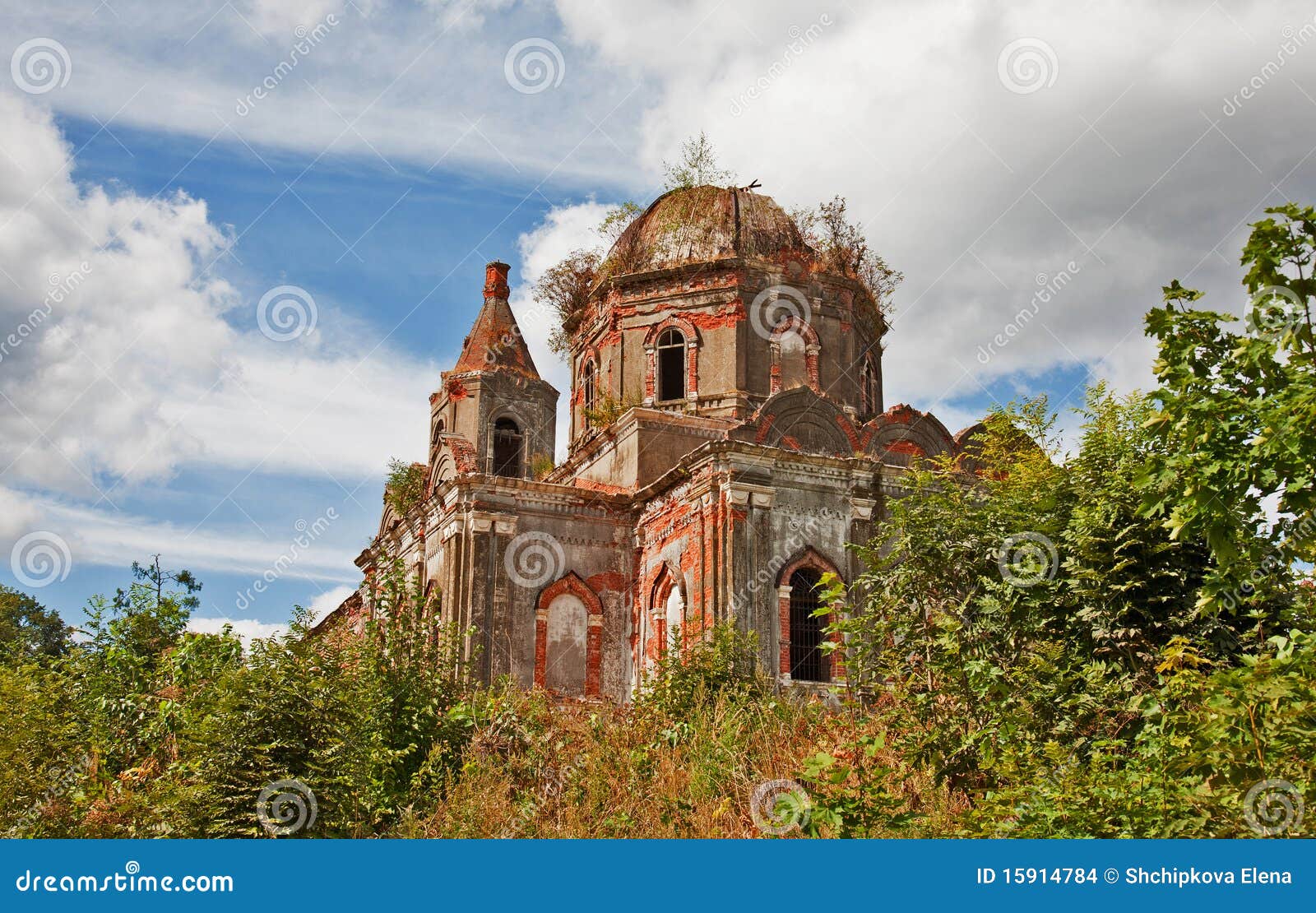 Old Christian church. stock photo. Image of dome, scene - 15914784