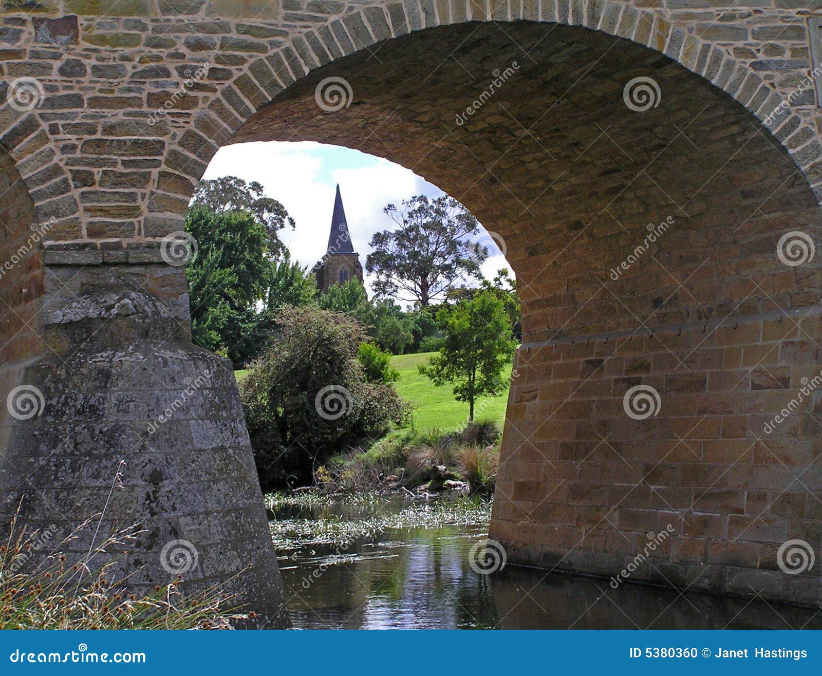 Old Church and Bridge stock photo. Image of scenic, historic - 5380360