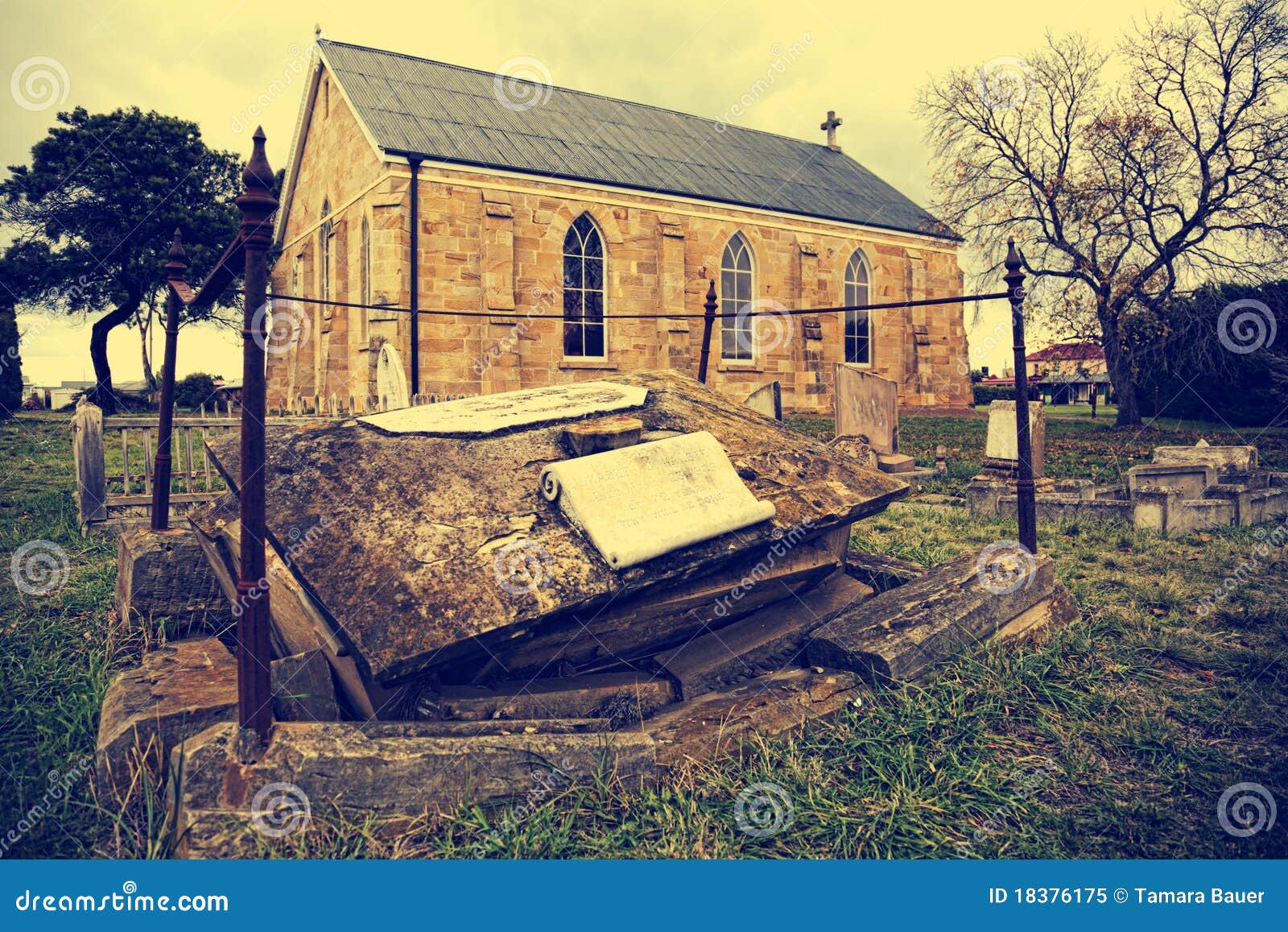 Old church and cemetery stock image. Image of tomb, church - 18376175