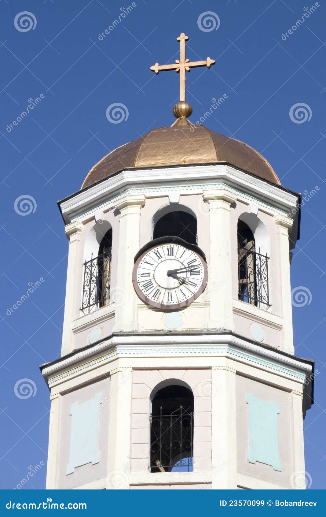 Old church clock stock image. Image of tower, religion - 23570099