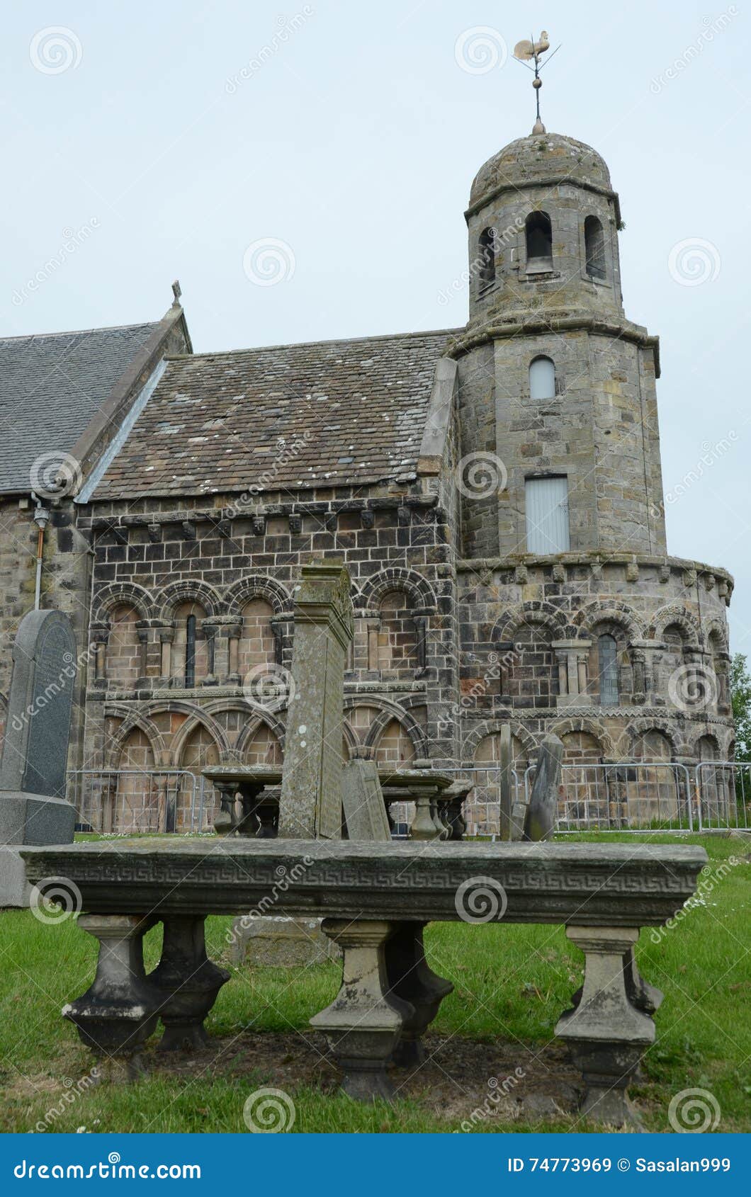 Old Church stock image. Image of scotland, cemetery, leuchars - 74773969