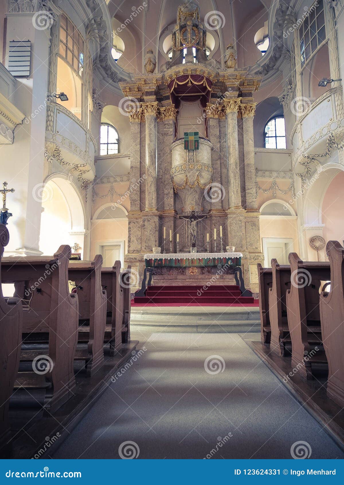 Old church from the inside stock image. Image of christ - 123624331