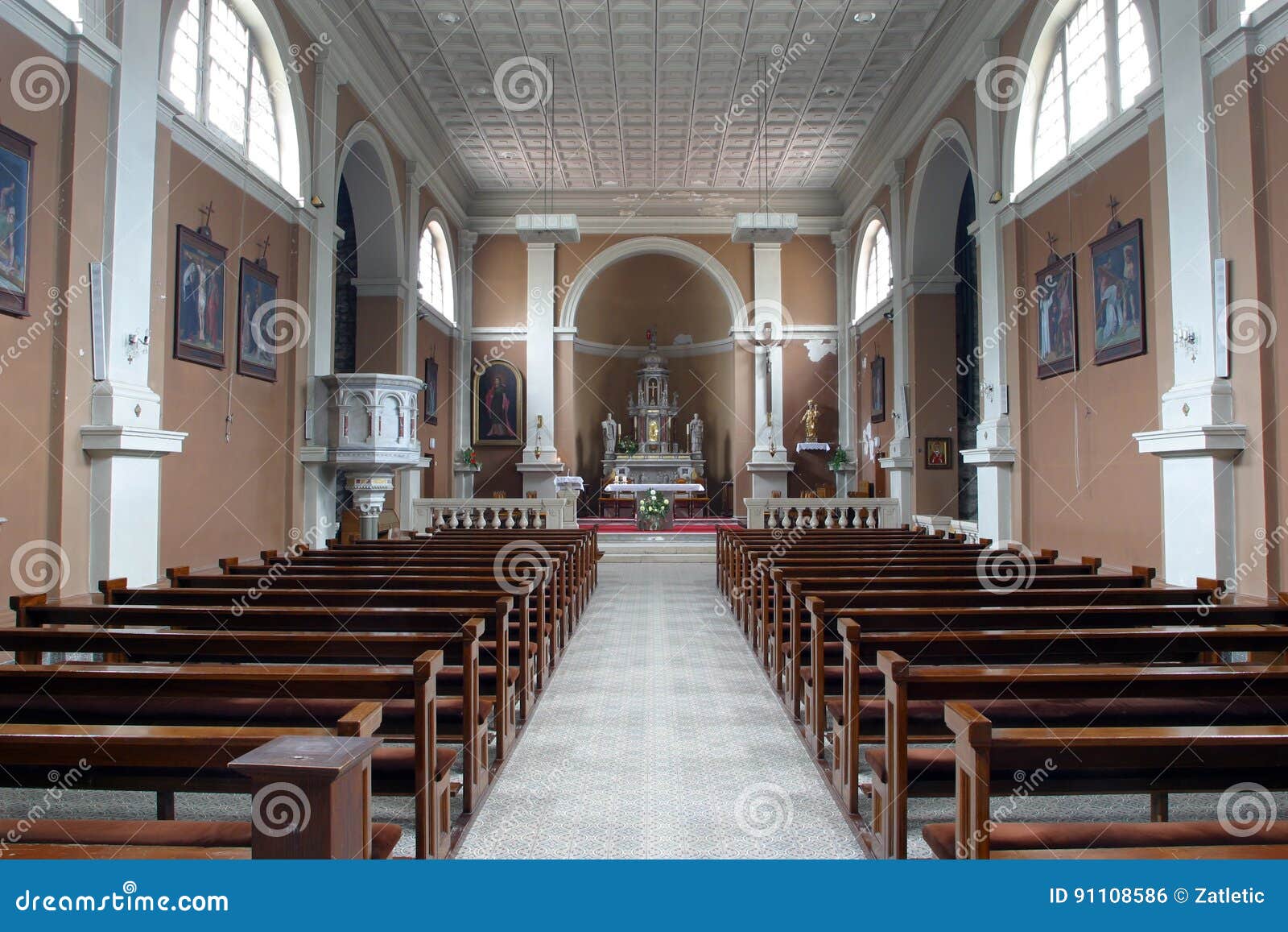 Old church stock photo. Image of christian, europe, cathedral - 91108586