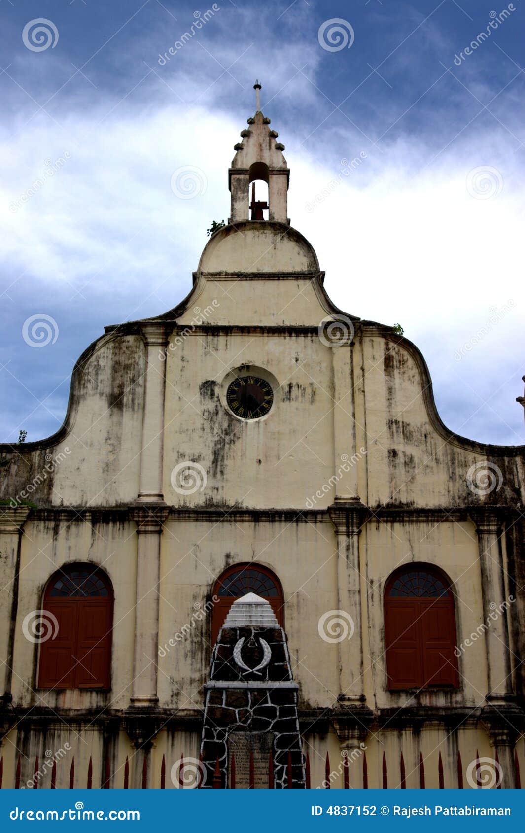 Old church from Kochi stock photo. Image of building, mission - 4837152