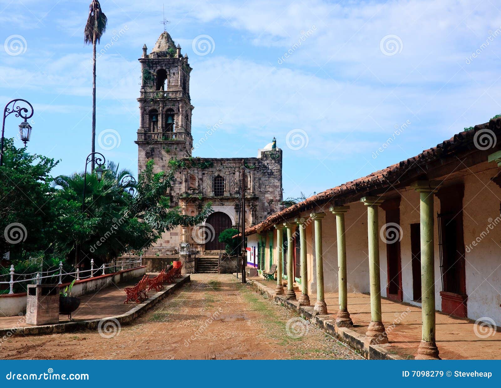 Old Church in Kopala in Mexico Stock Image - Image of carved, damaged ...
