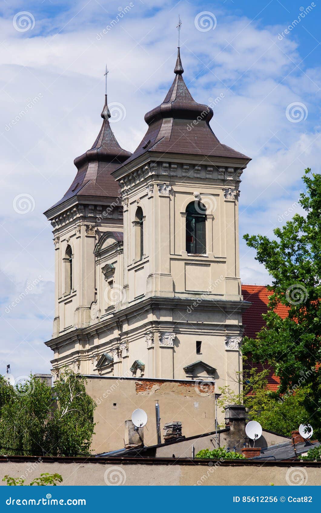 Old Church in Leszno, Poland Stock Photo - Image of poland, protestant ...