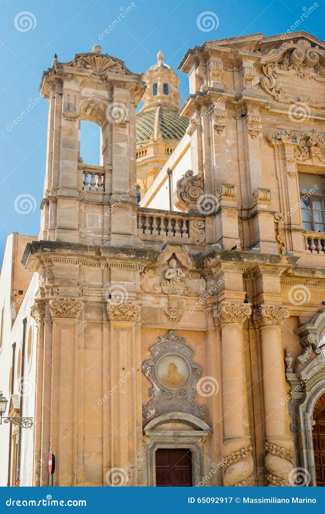 Old church in Marsala stock image. Image of italian, building - 65092917