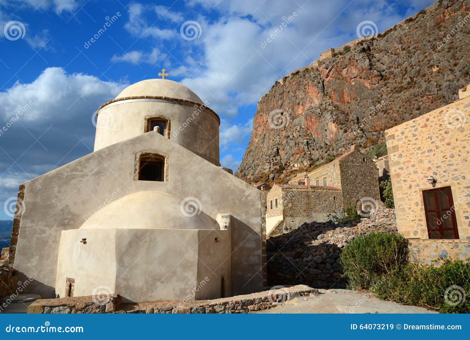 Old Church in Monemvasia, Greece Stock Image - Image of ruin, religion ...