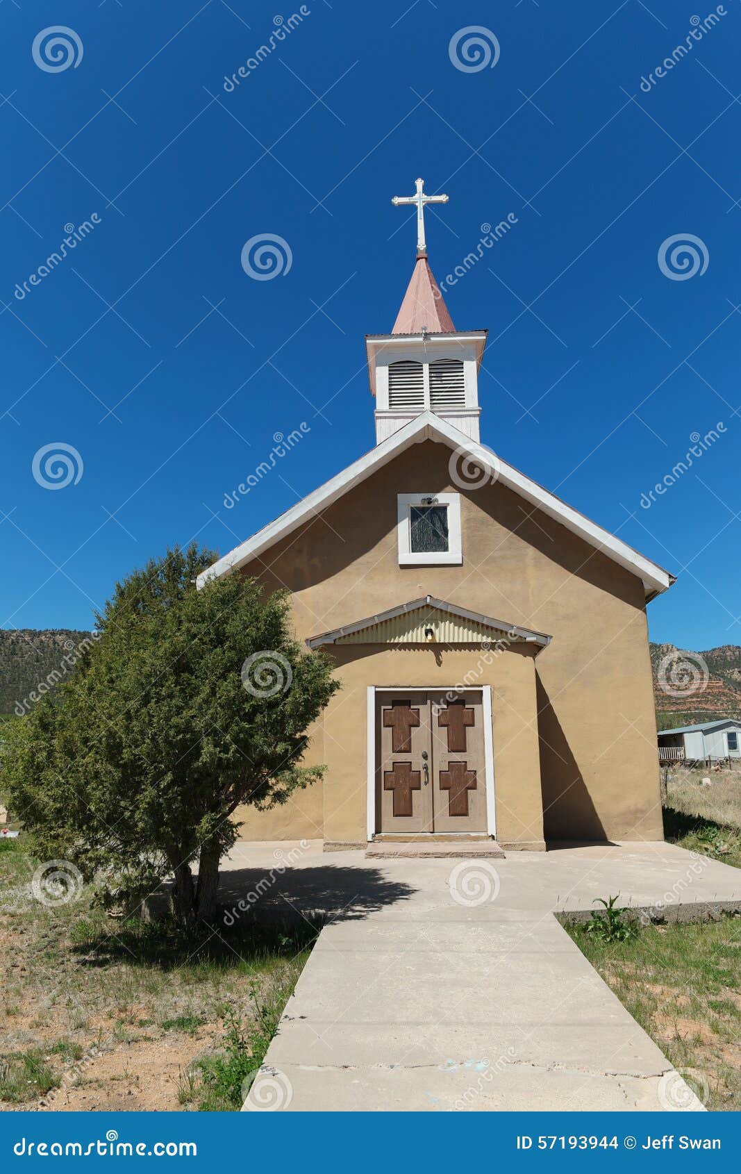 Old Church in Pecos. stock photo. Image of church, strcuture - 57193944
