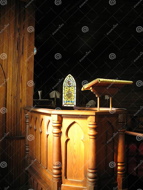 Old Church Pulpit stock photo. Image of preacher, stained - 1338792