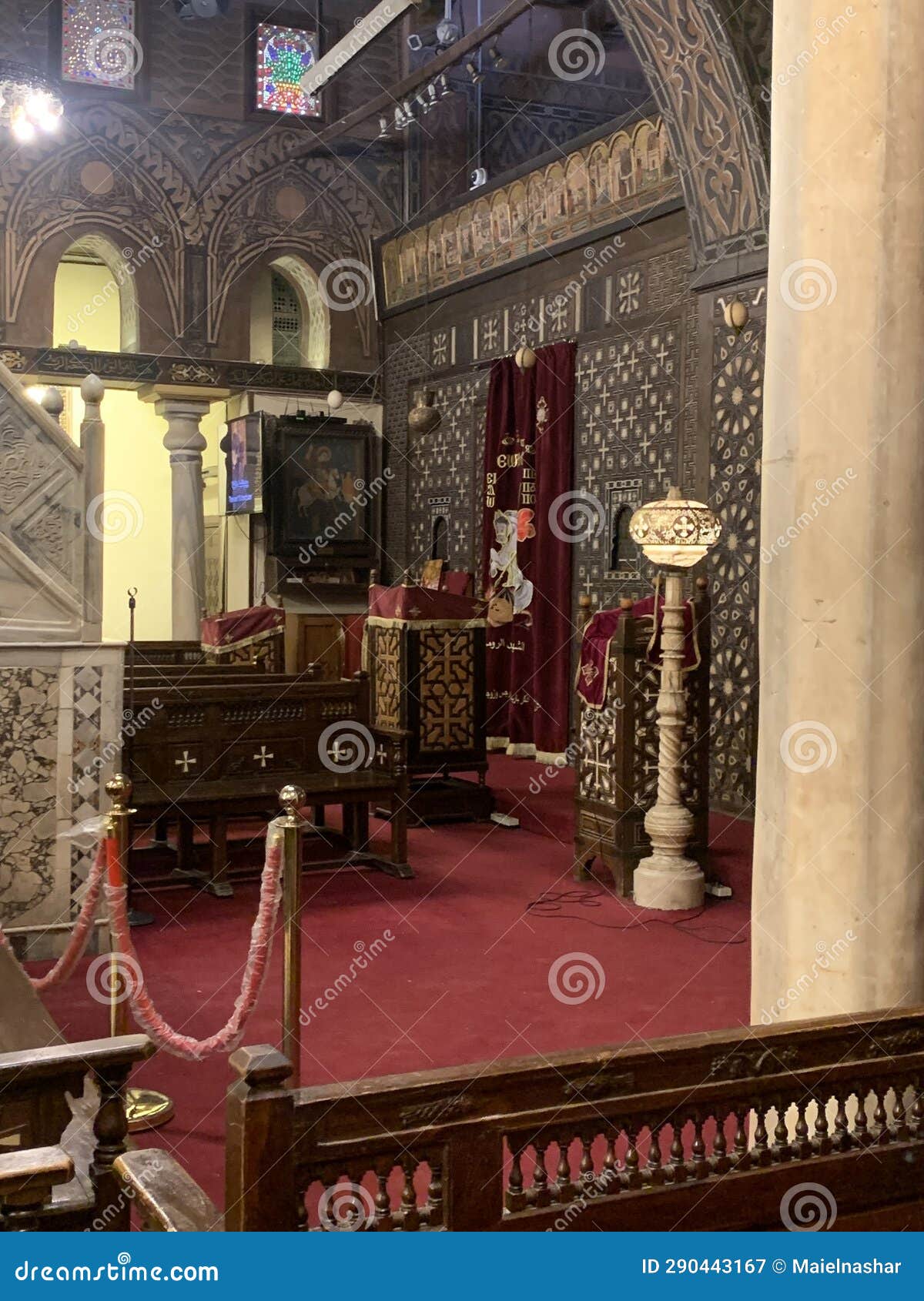Old Church in Religions Complex in Old Cairo Stock Image - Image of ...