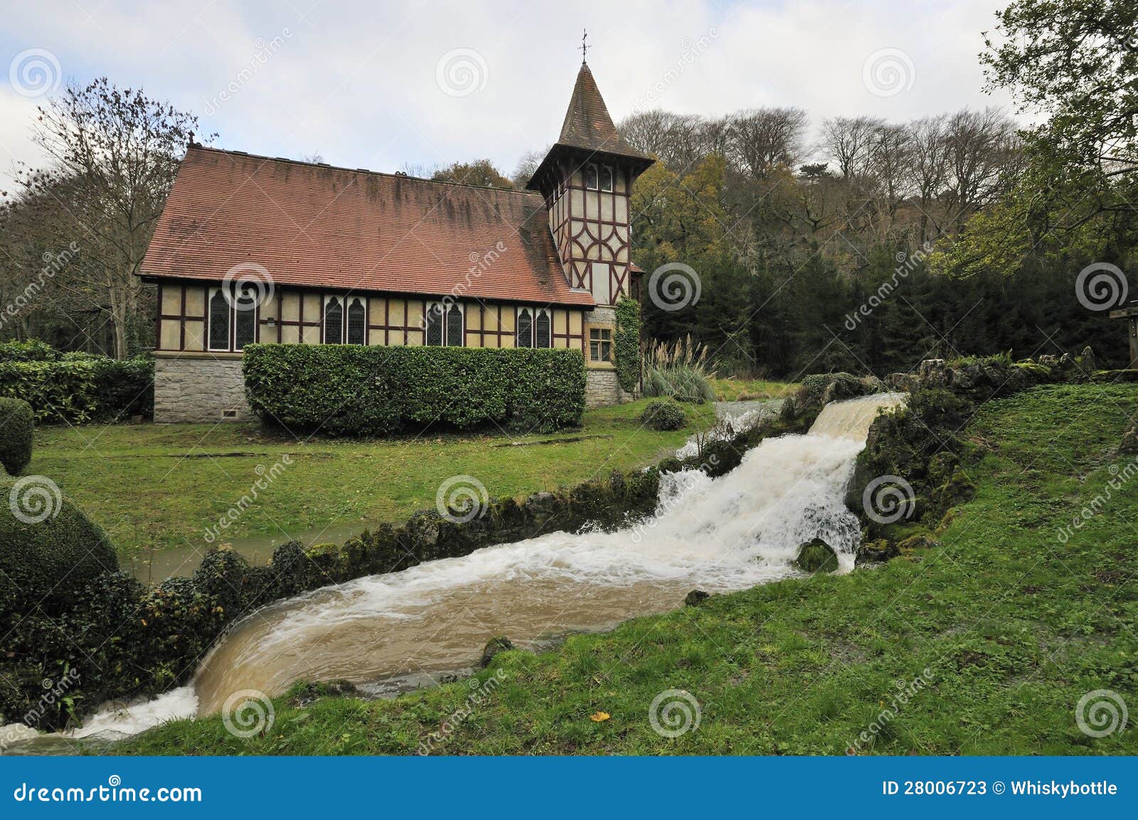 Old Church at Rickford stock image. Image of water, england - 28006723