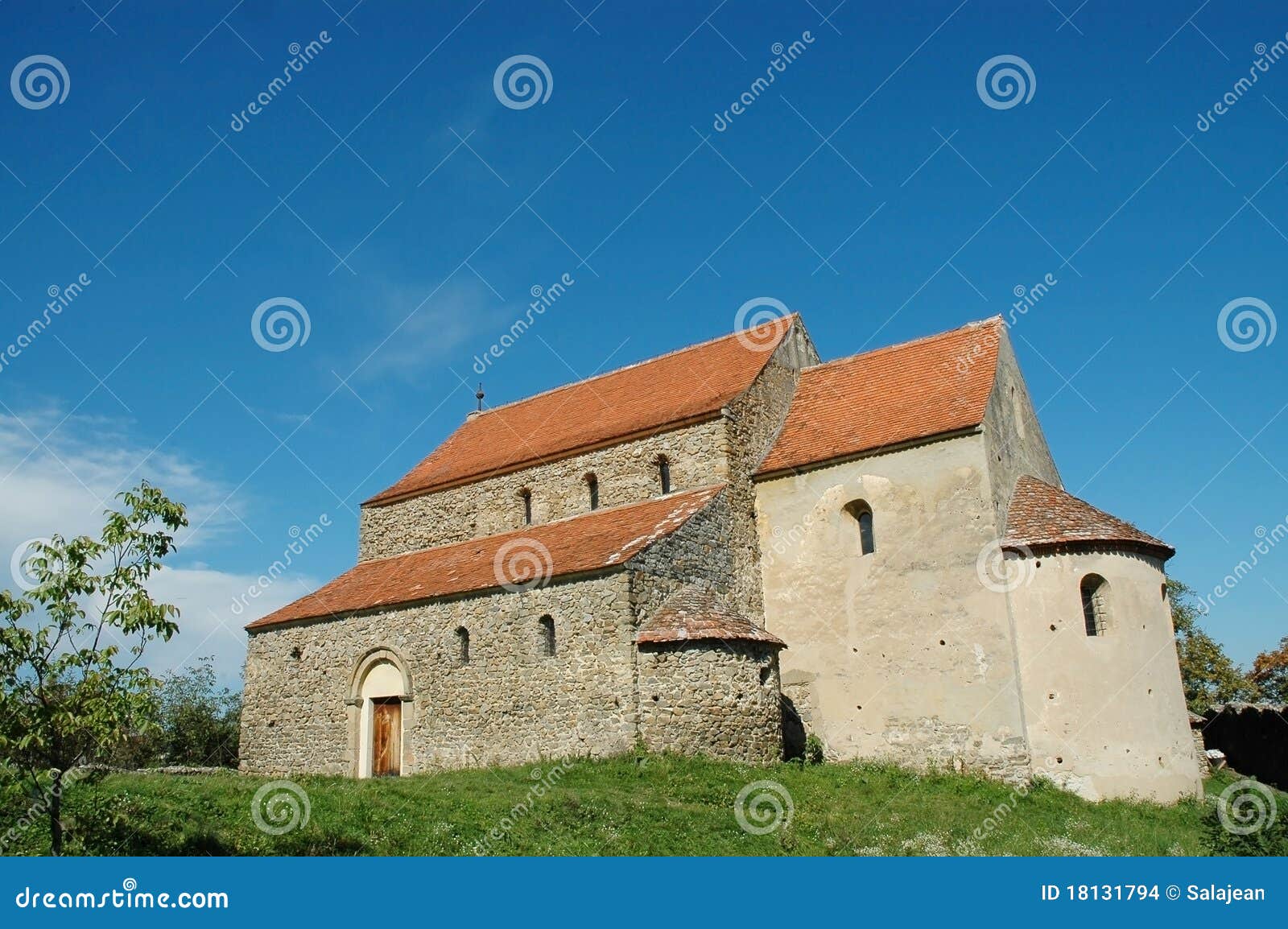 Old Church in Romanesque Style Stock Photo - Image of medieval ...
