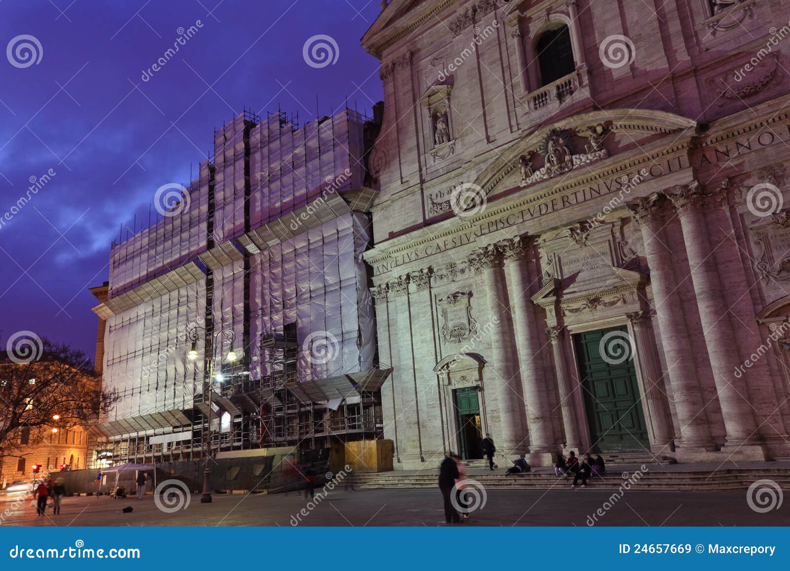 Old church in Rome stock image. Image of site, redecorate - 24657669