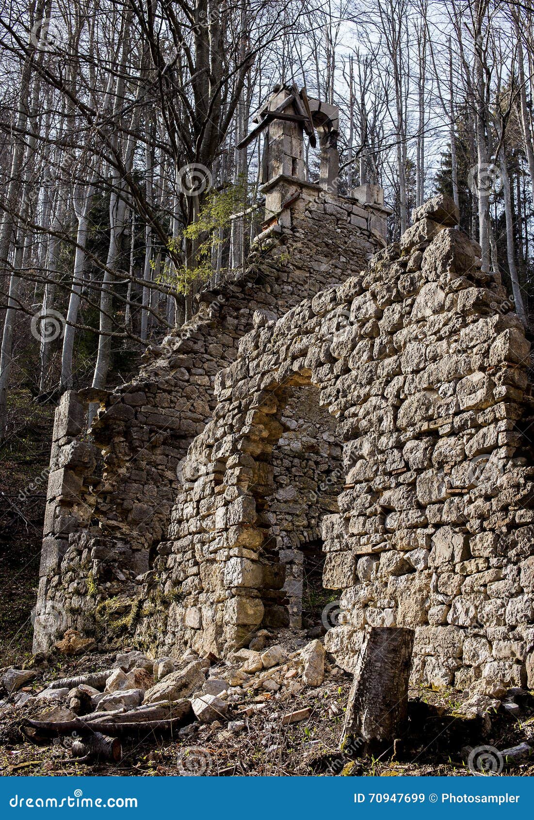 Old church ruins stock image. Image of object, structure - 70947699