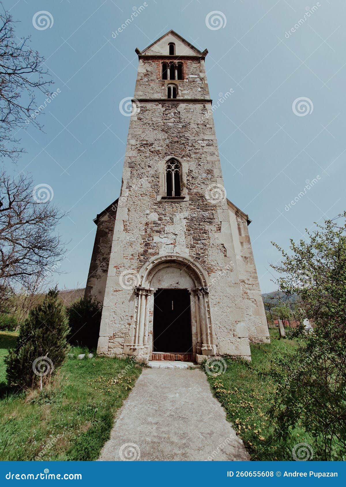 The Old Church Santamaria Orlea, Romanian Stock Photo - Image of ...