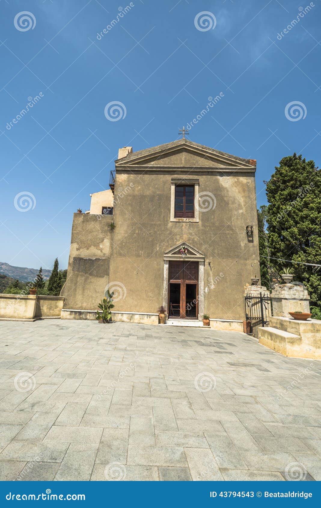 Old Church in Savoca, Sicily Stock Image - Image of blue, colorful ...