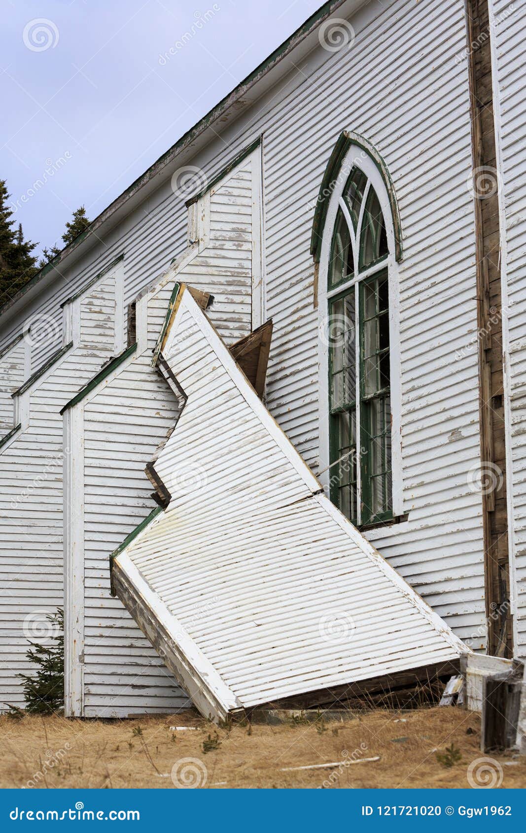 Old damaged church stock photo. Image of building, rough - 121721020