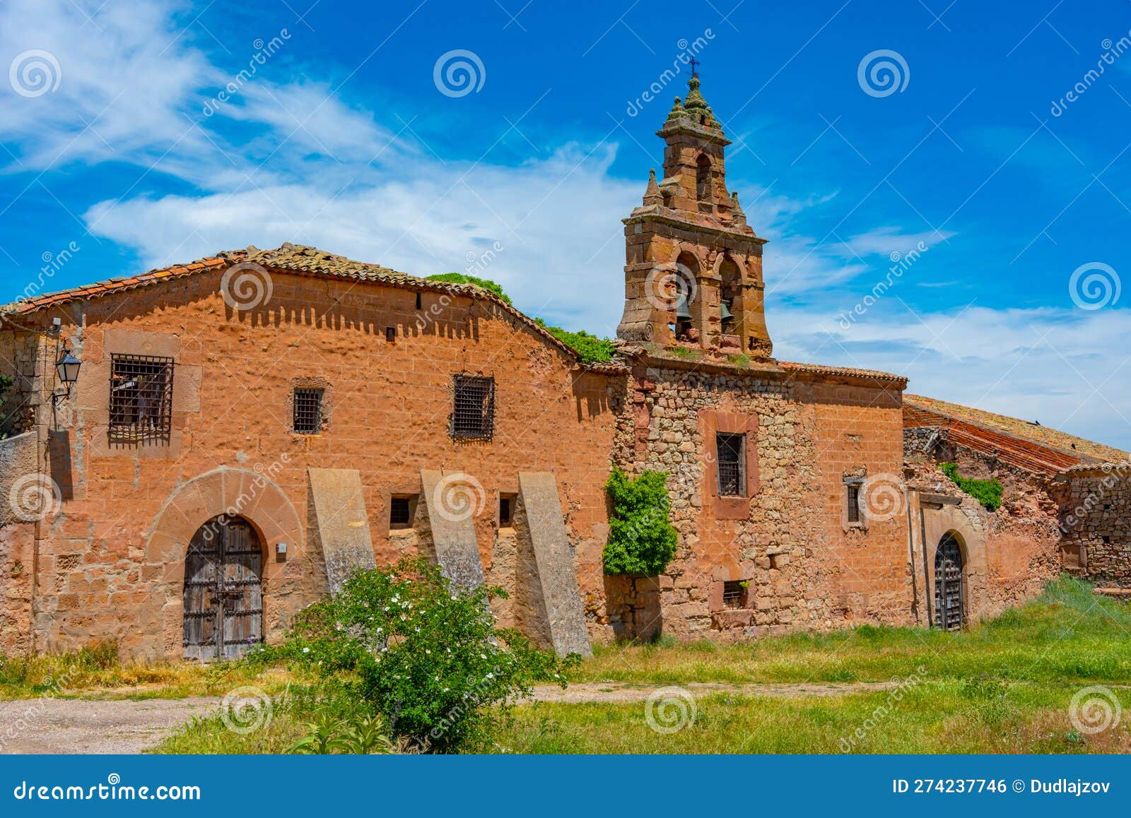 Old Church in Spanish Town Medinaceli Stock Photo - Image of castilla ...