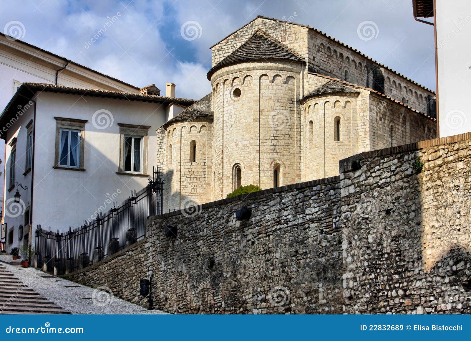 Old church, Spoleto stock image. Image of architectural - 22832689