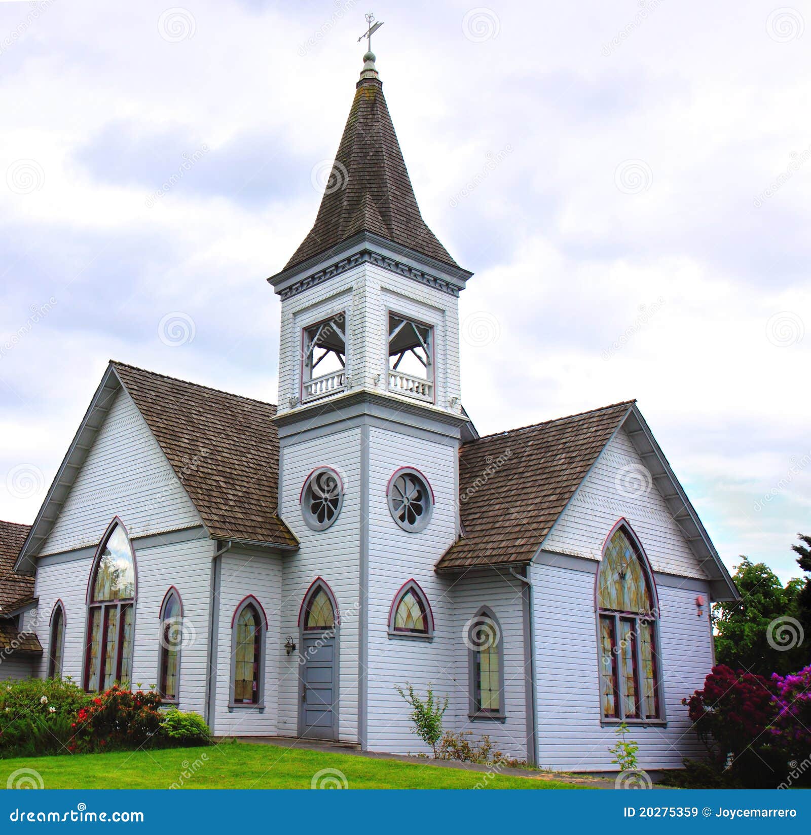 Old Church with Steeple stock image. Image of church - 20275359