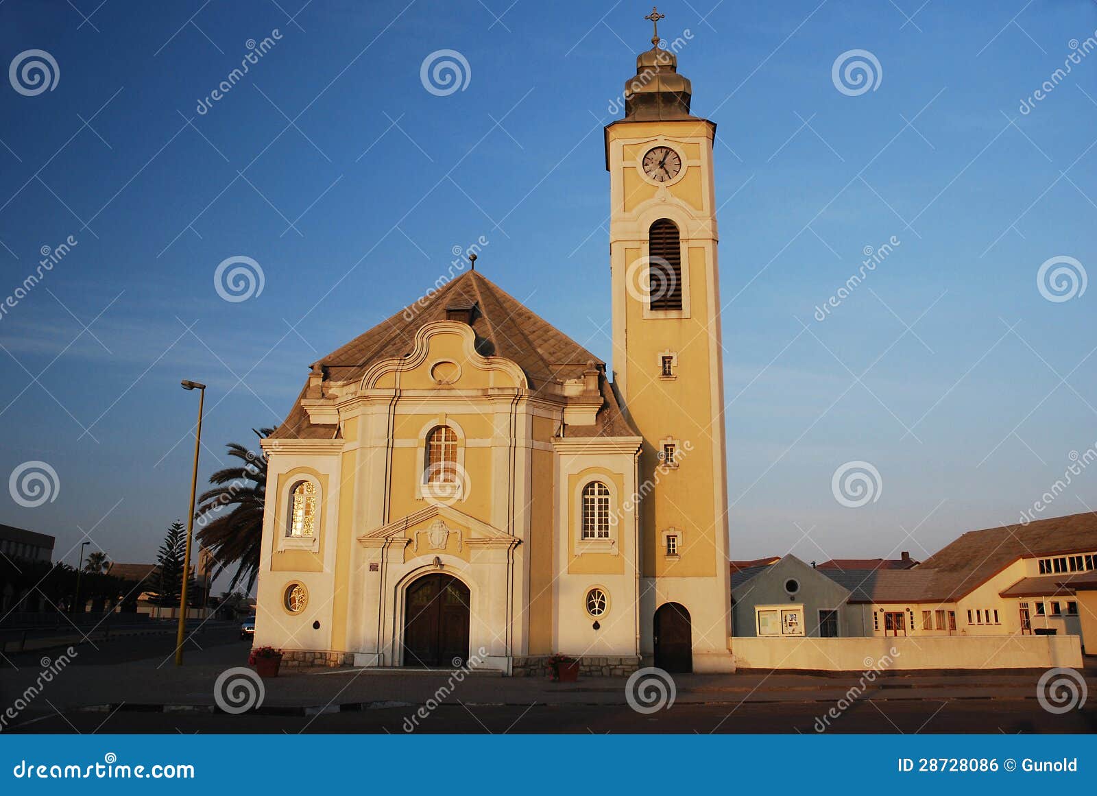 Old church in Swakopmund stock photo. Image of christian - 28728086