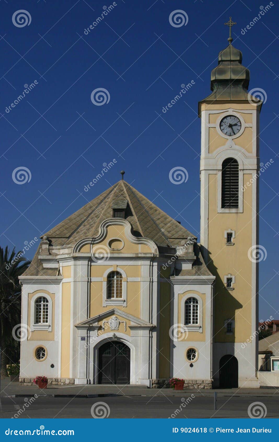 Old church in Swakopmund stock photo. Image of coast, travel - 9024618