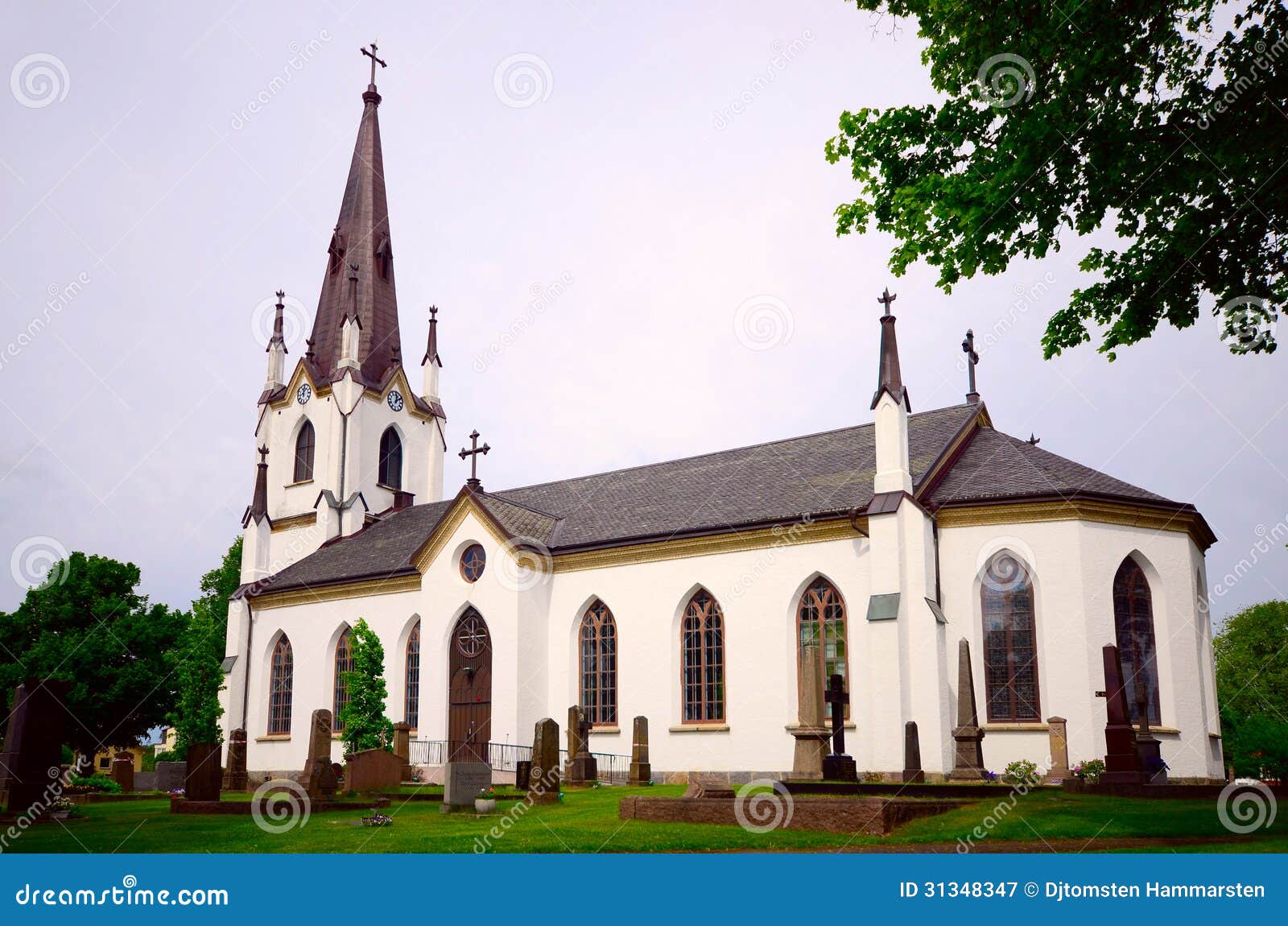 Old church in Sweden stock image. Image of heritage, gustave - 31348347