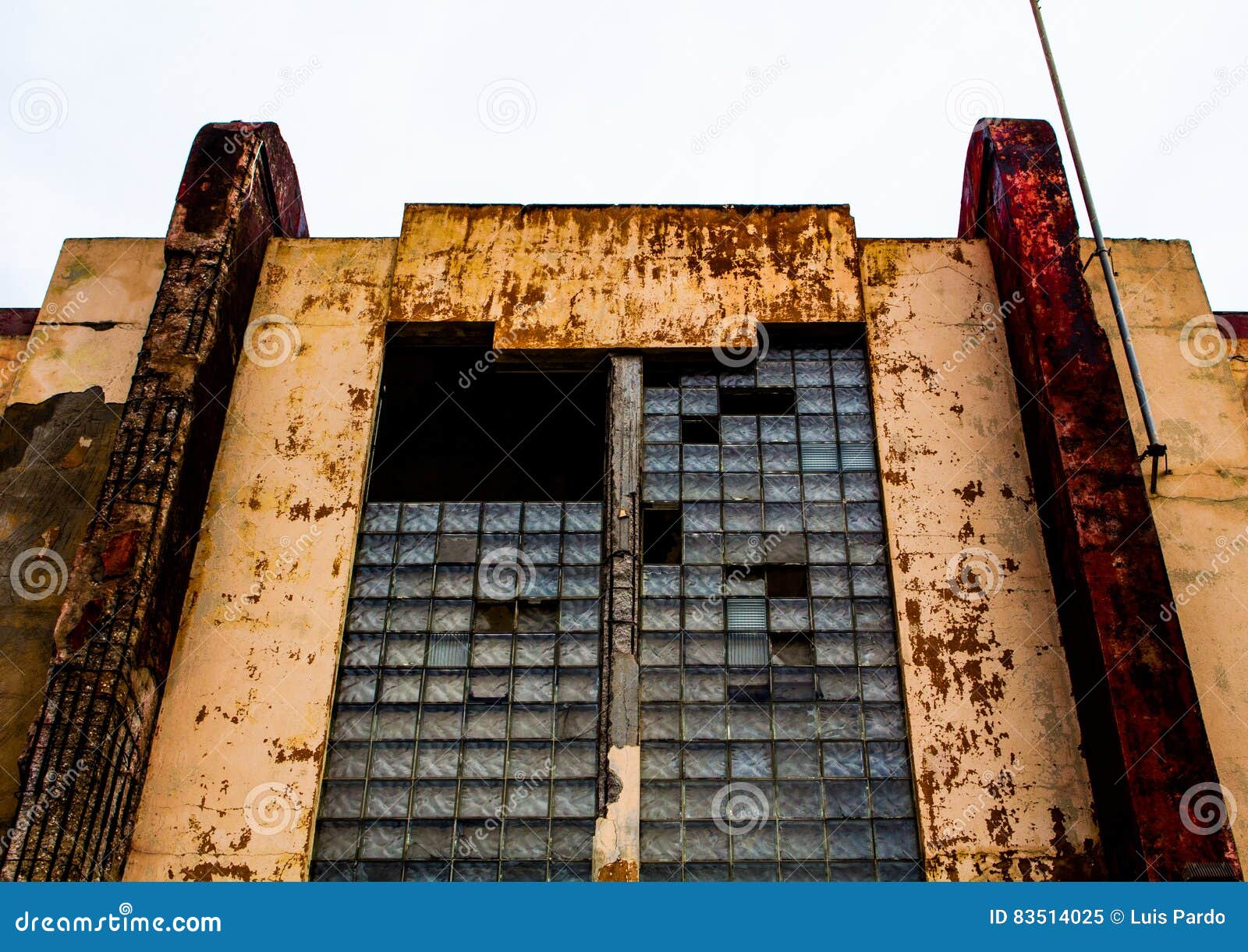 Old cinema building facade stock image. Image of windows - 83514025