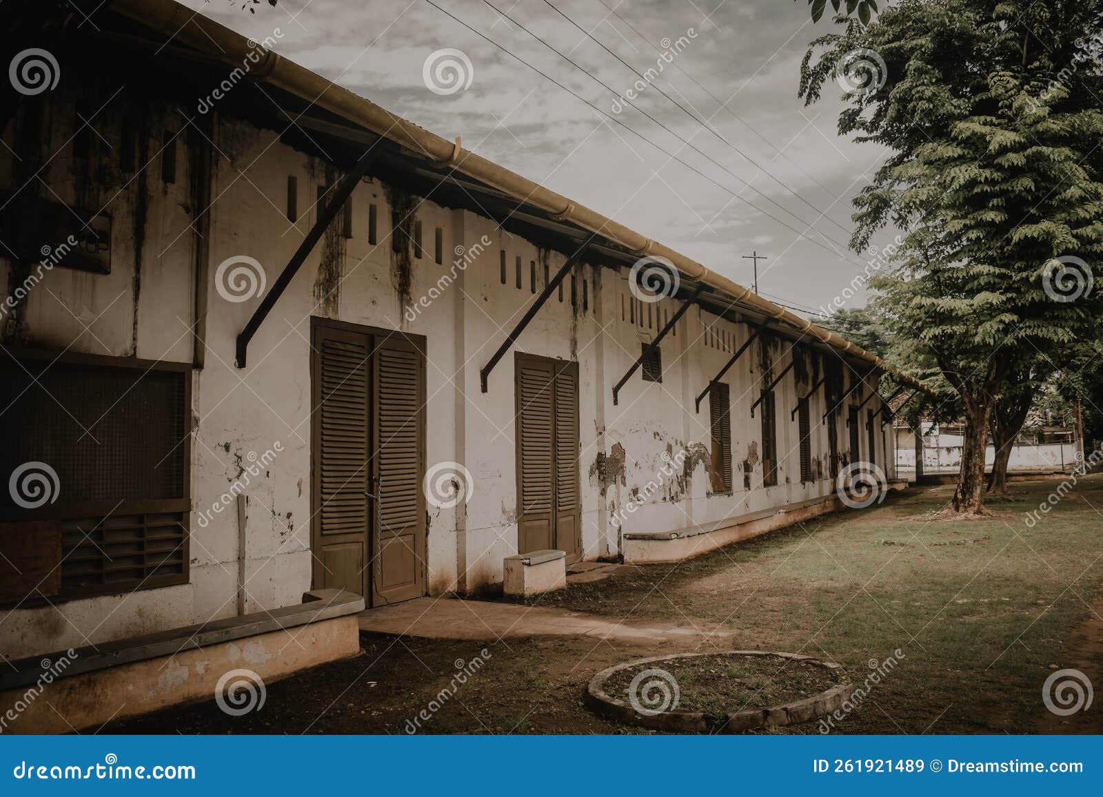 Old cinema building stock image. Image of house, town - 261921489