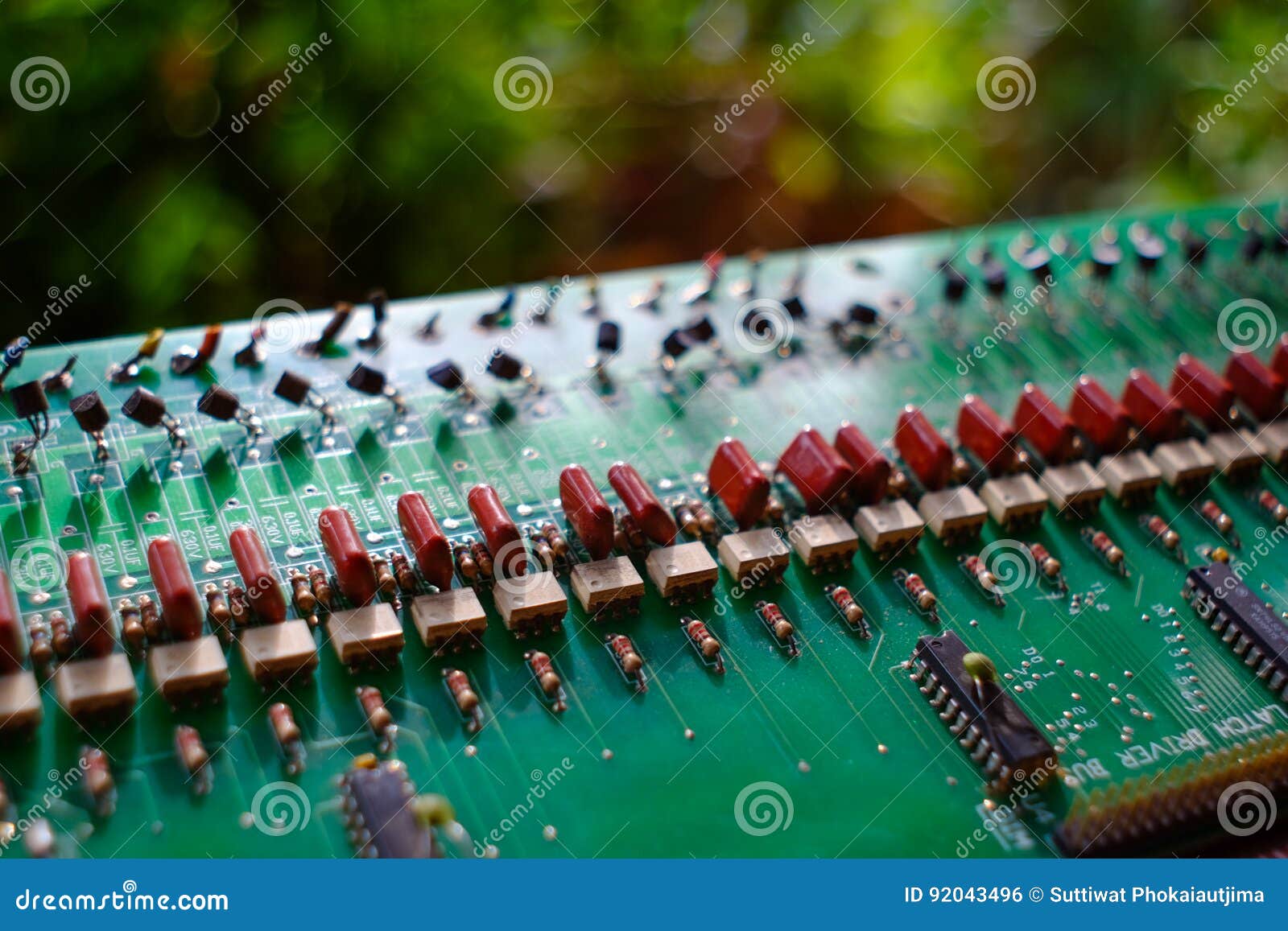 Old circuit boards stock photo. Image of industry, obsolete - 92043496