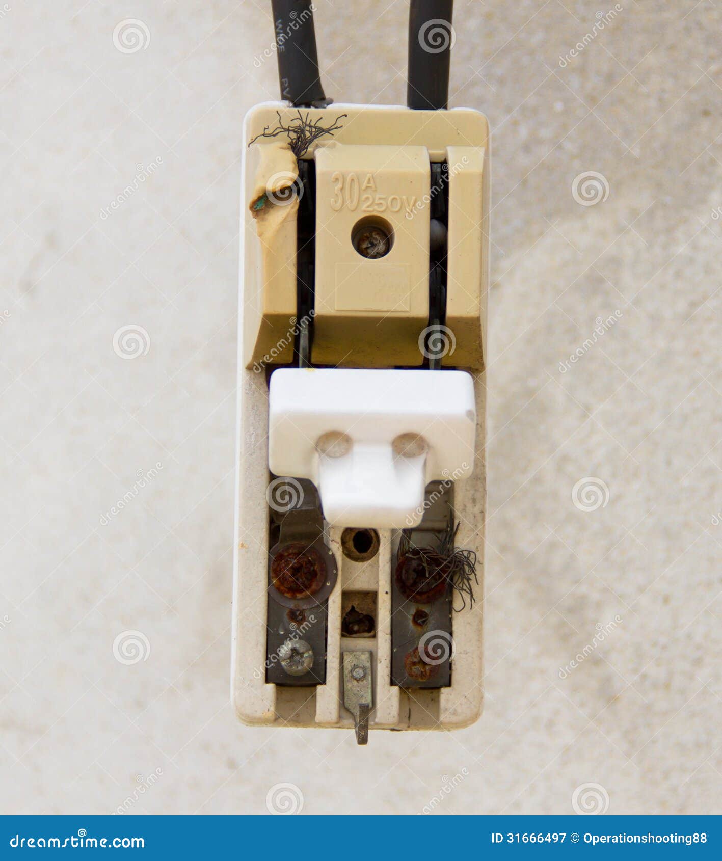 Old Circuit breaker stock image. Image of metal, closeup - 31666497