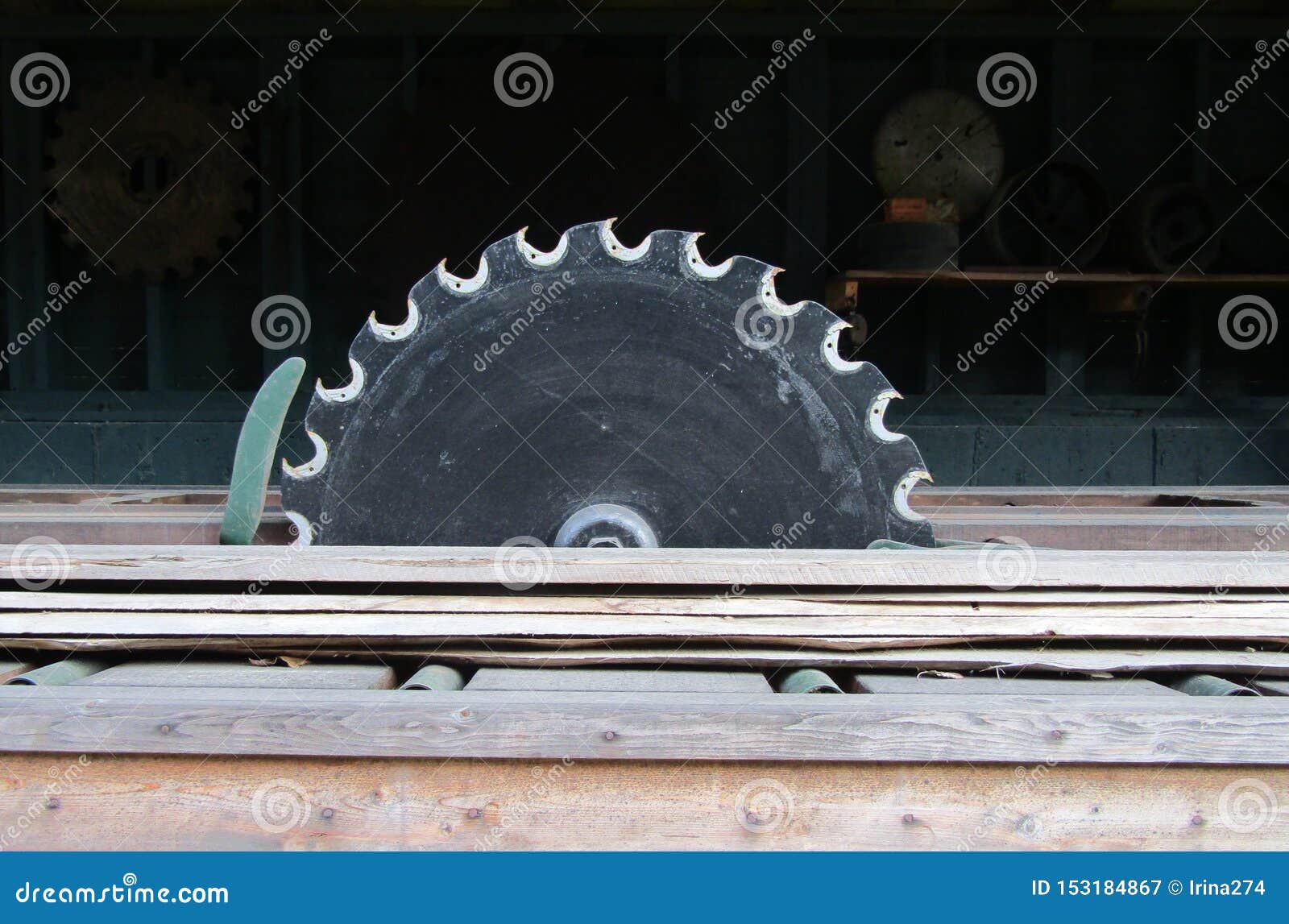 Old circular wood saw disk stock image. Image of iron - 153184867