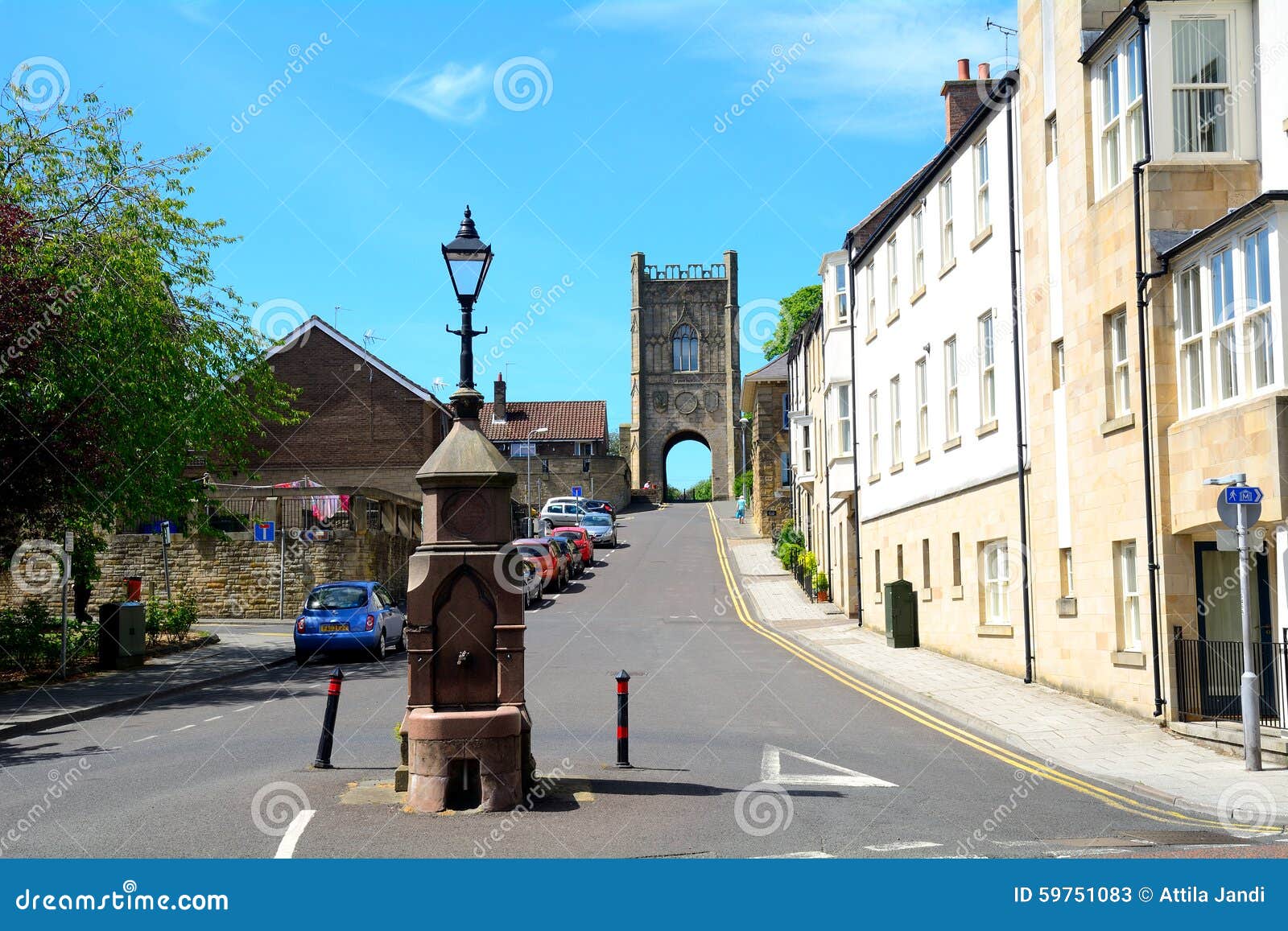 Old city, Alnwick, England editorial stock photo. Image of outdoor ...
