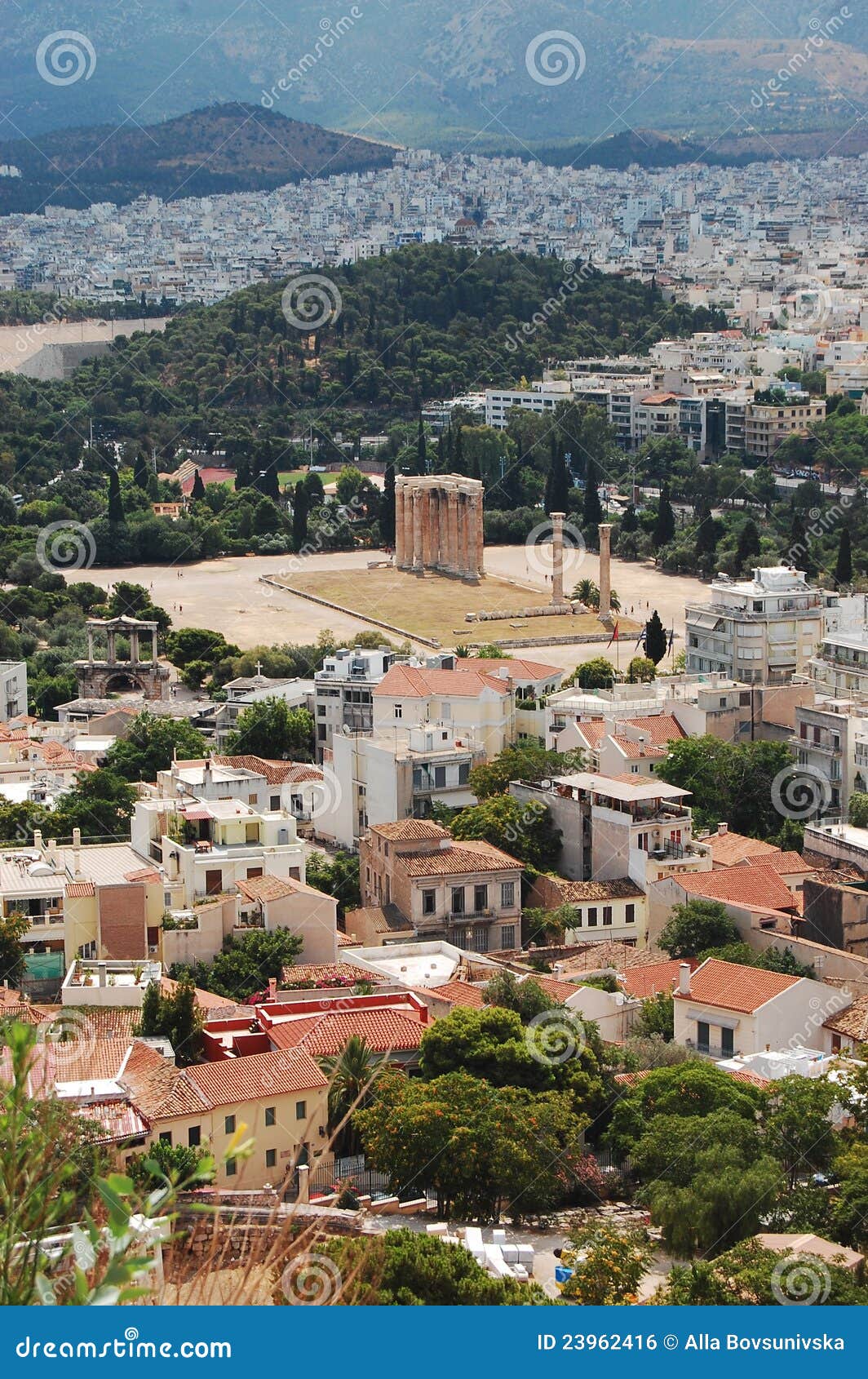 The old city of Athens stock photo. Image of view, tourism - 23962416