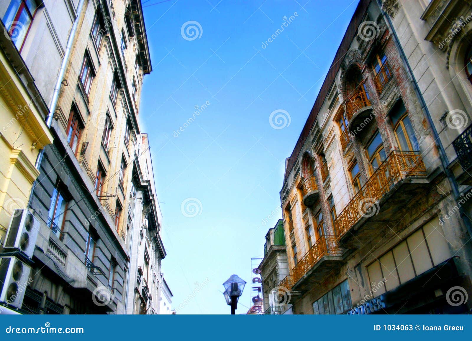 Old city buildings stock image. Image of modern, bucharest - 1034063