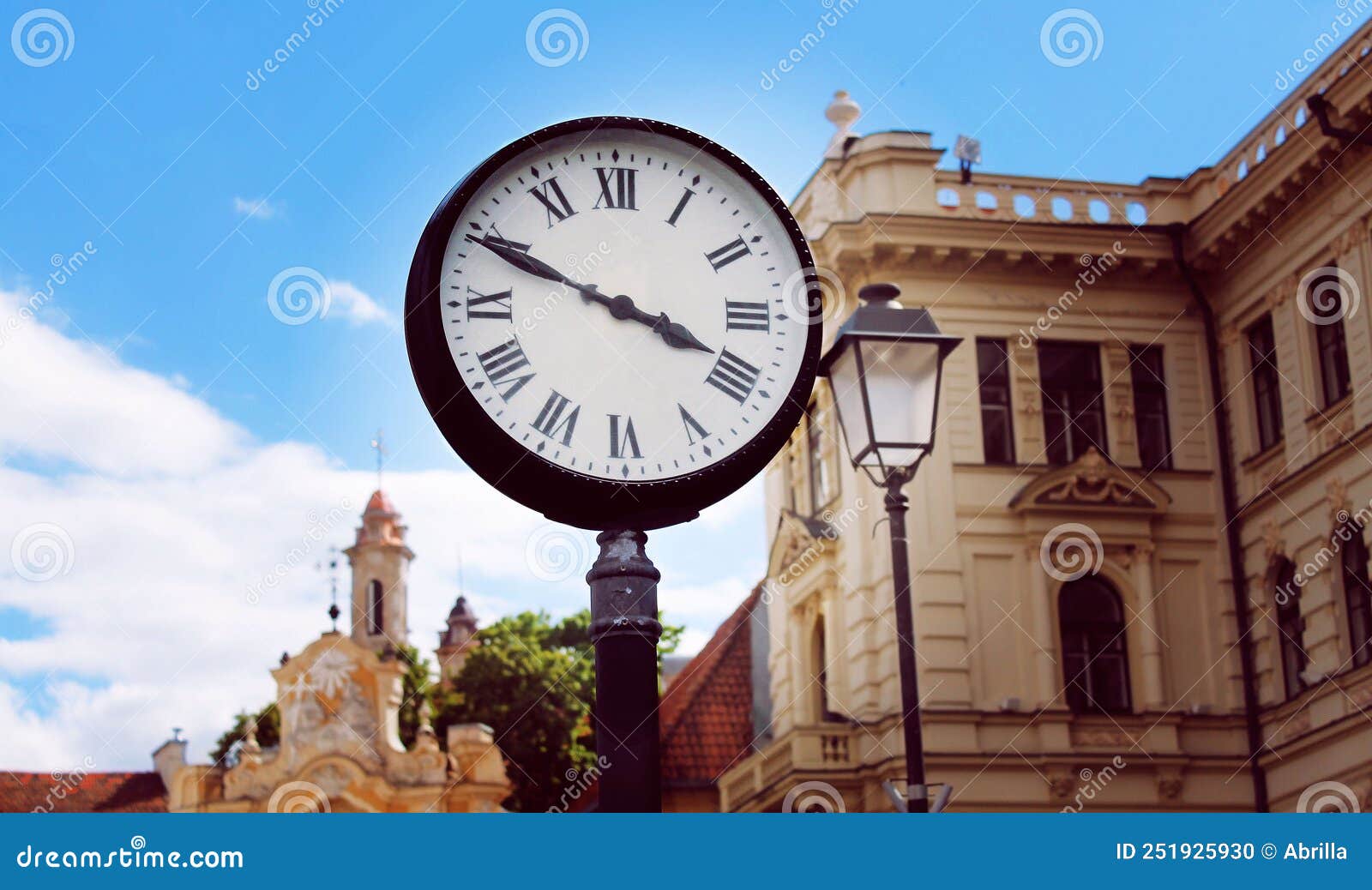 Old city clock closeup stock photo. Image of watches - 251925930