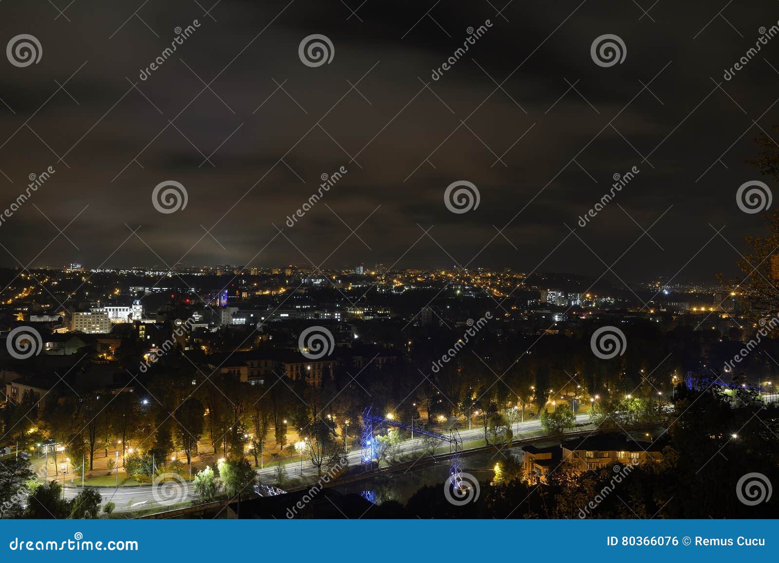 Old city of Cluj-Napoca stock photo. Image of nightscape - 80366076