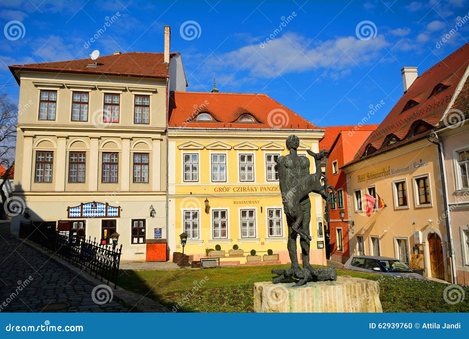 Old city, Gyor, Hungary editorial image. Image of european - 62939760