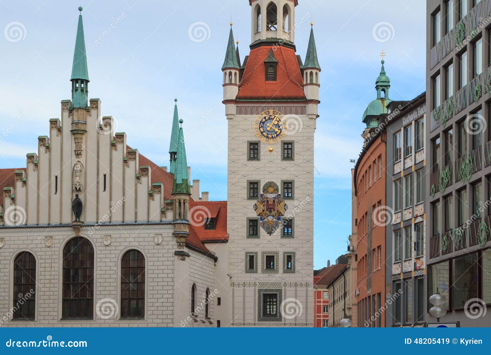 Old City Hall in Munich, German Stock Image - Image of munchen, munich ...