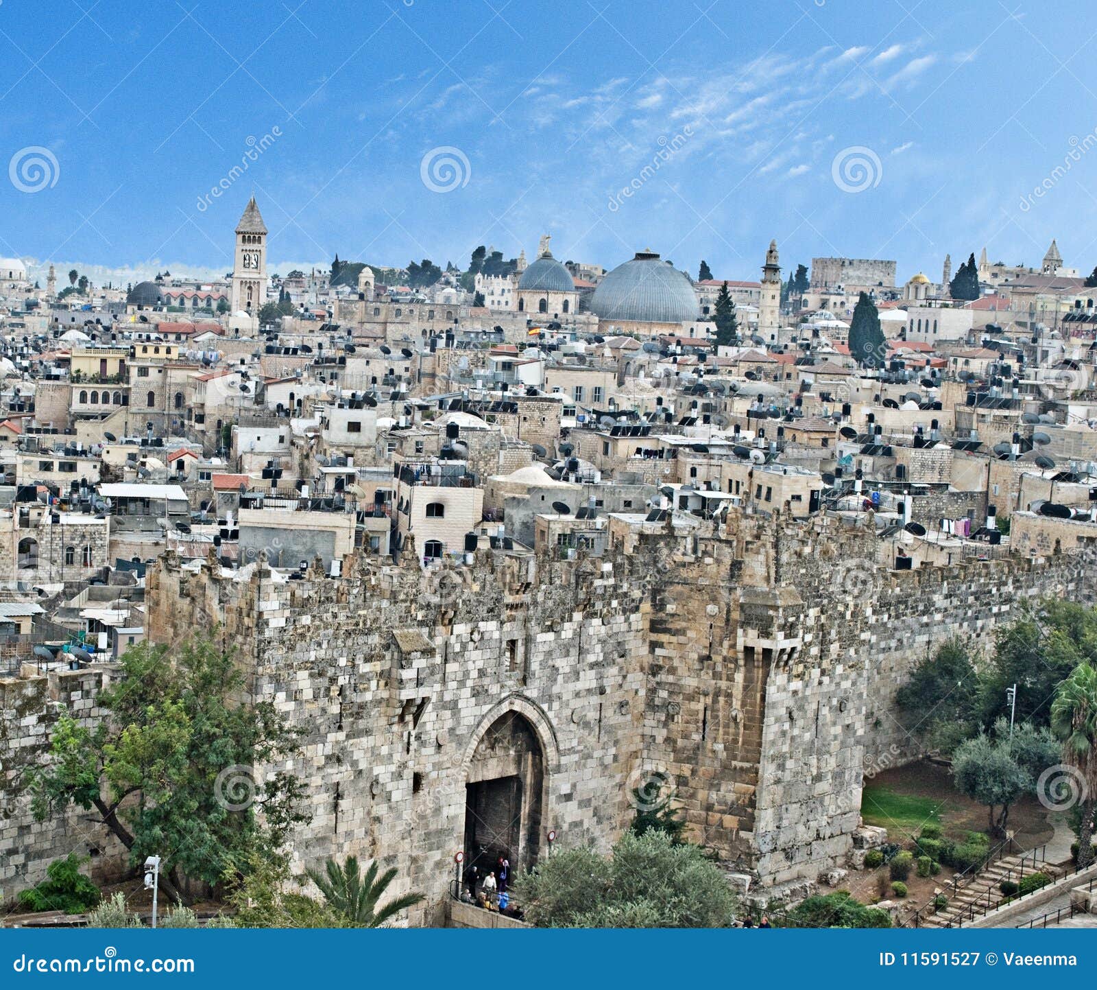 Old city of Jerusalem stock image. Image of heritage - 11591527